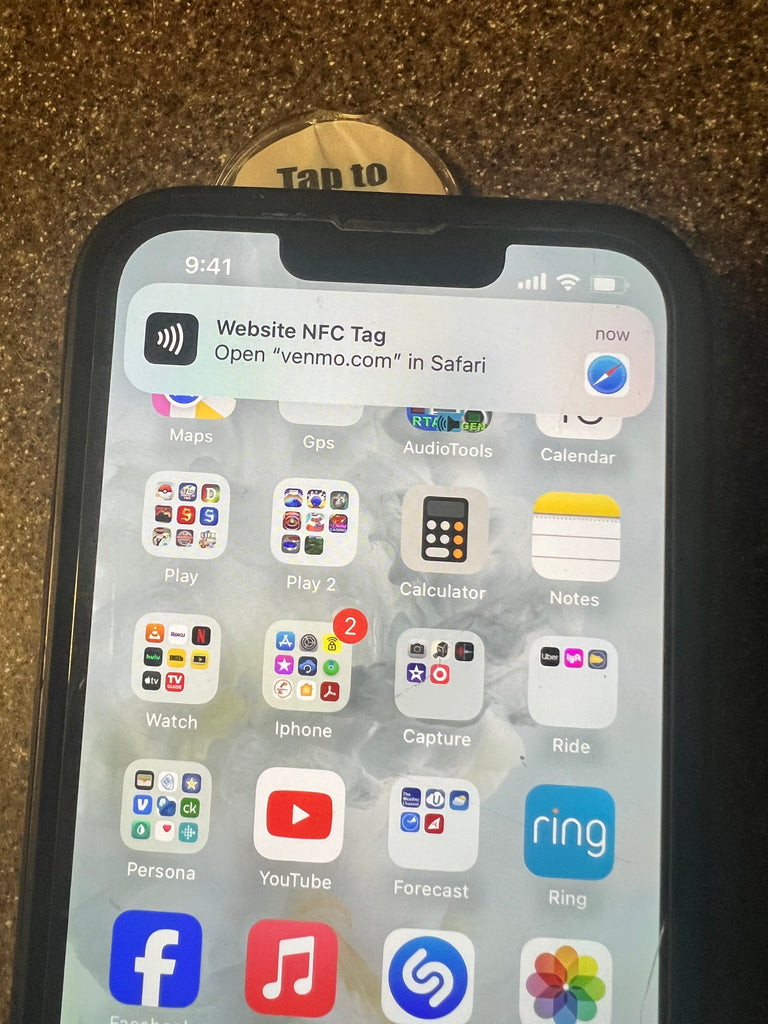 Tap to Tip Me Button – liquidred